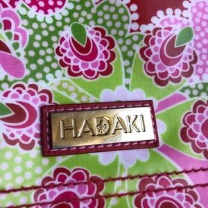 Hadaki | Bags | Pink Floral Crossbody Bag Purse Coated Boho Bright ...
